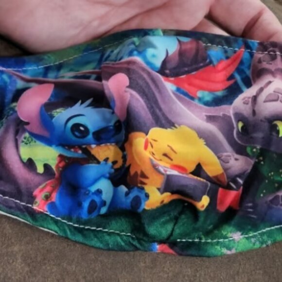 Accessories | Stitch Pikachu Toothless Cloth Mask | Poshmark